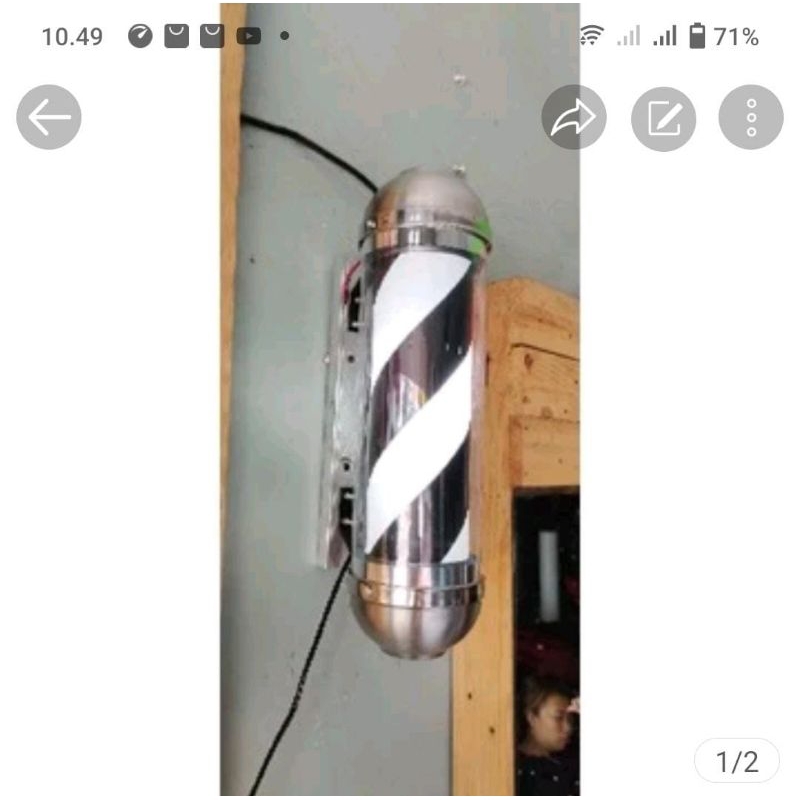 Jual barberpole mini hitam putih kediri jawa timur | Shopee Indonesia