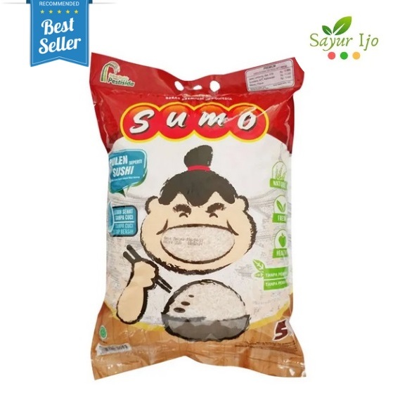 Jual Beras Sumo Merah 5 KG / Karung White Rice Wangi Halus Pulen ...