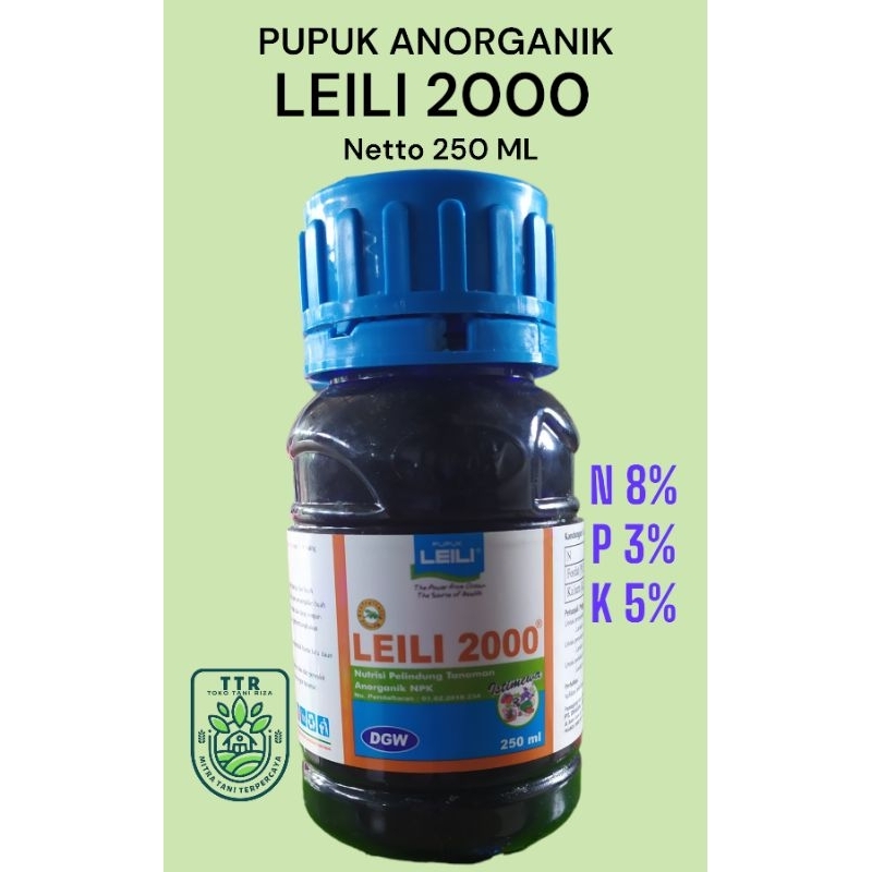 Jual LEILI 2000 | PUPUK CAIR LEILI NUTRISI TANAMAN KEMASAN 250 ML ...
