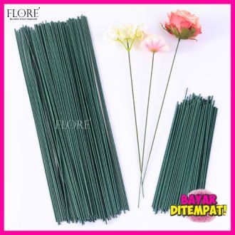 Jual Tangkai Kawat Bunga Hijau/Kawat Tangkai Bunga Florist/Tangkai ...