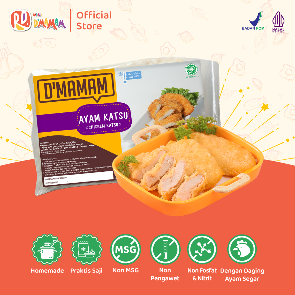 Jual Radaza D'MAMAM Chicken Katsu 300g Homemade/ BPOM & HALAL / High ...