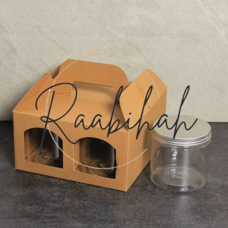Jual Dus Toples Tabung 400ml Box Isi 4 Jar 400ml Kardus Packaging ...