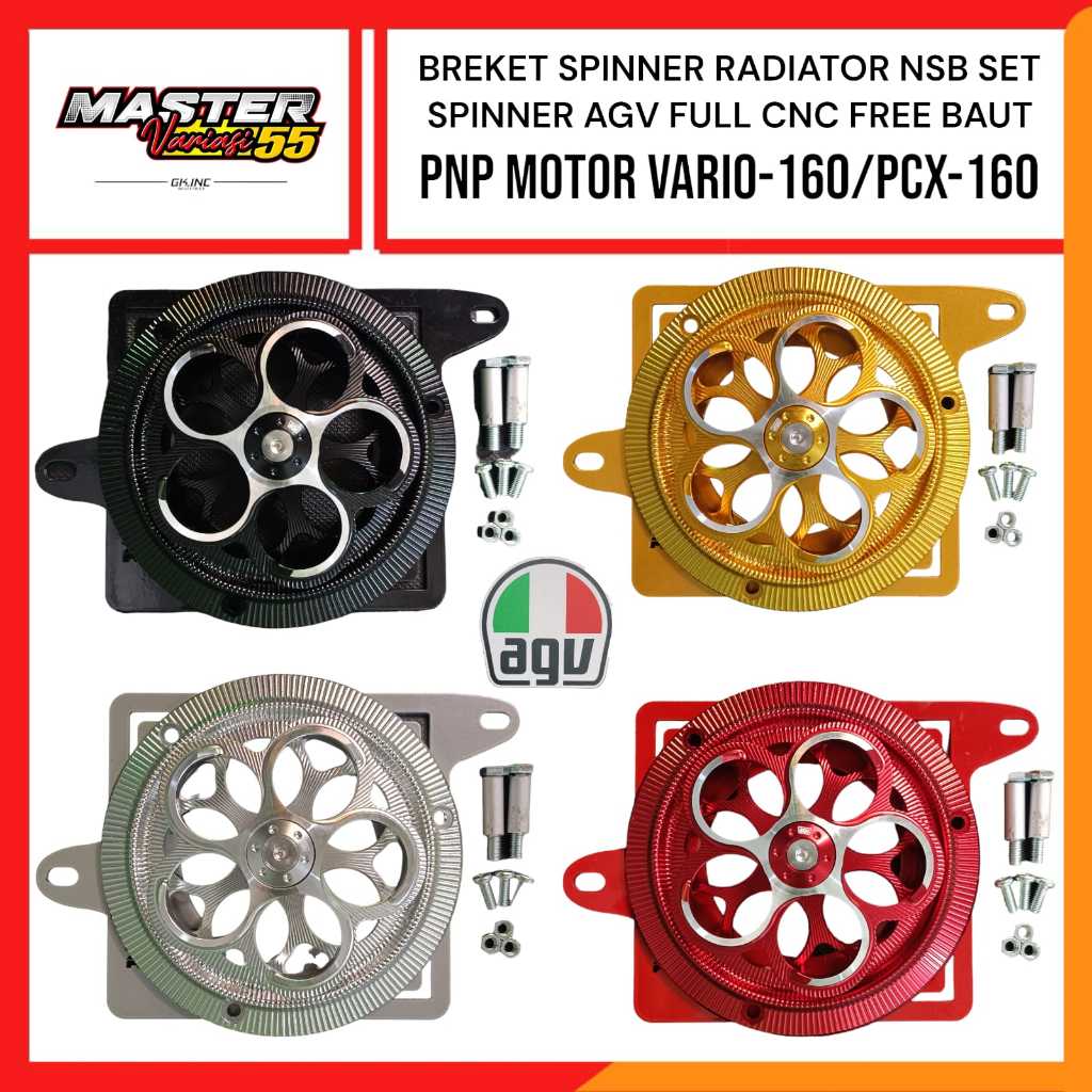 Jual BREKET SPINNER RADIATOR NSB PLUS SPINNER AGV MODEL KEMBANG FULL ...
