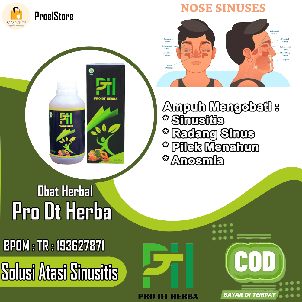 Jual Obat Sinusitis Polip Hidung Rhinitis Alergi Sinus Hidung Bau Busuk Anosmia Paling Ampuh PRO ...