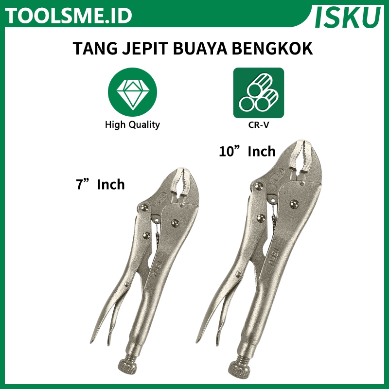 Jual ISKU Tang Buaya Bengkok Vise Grip Locking Pliers Tang Jepit 7-10 ...