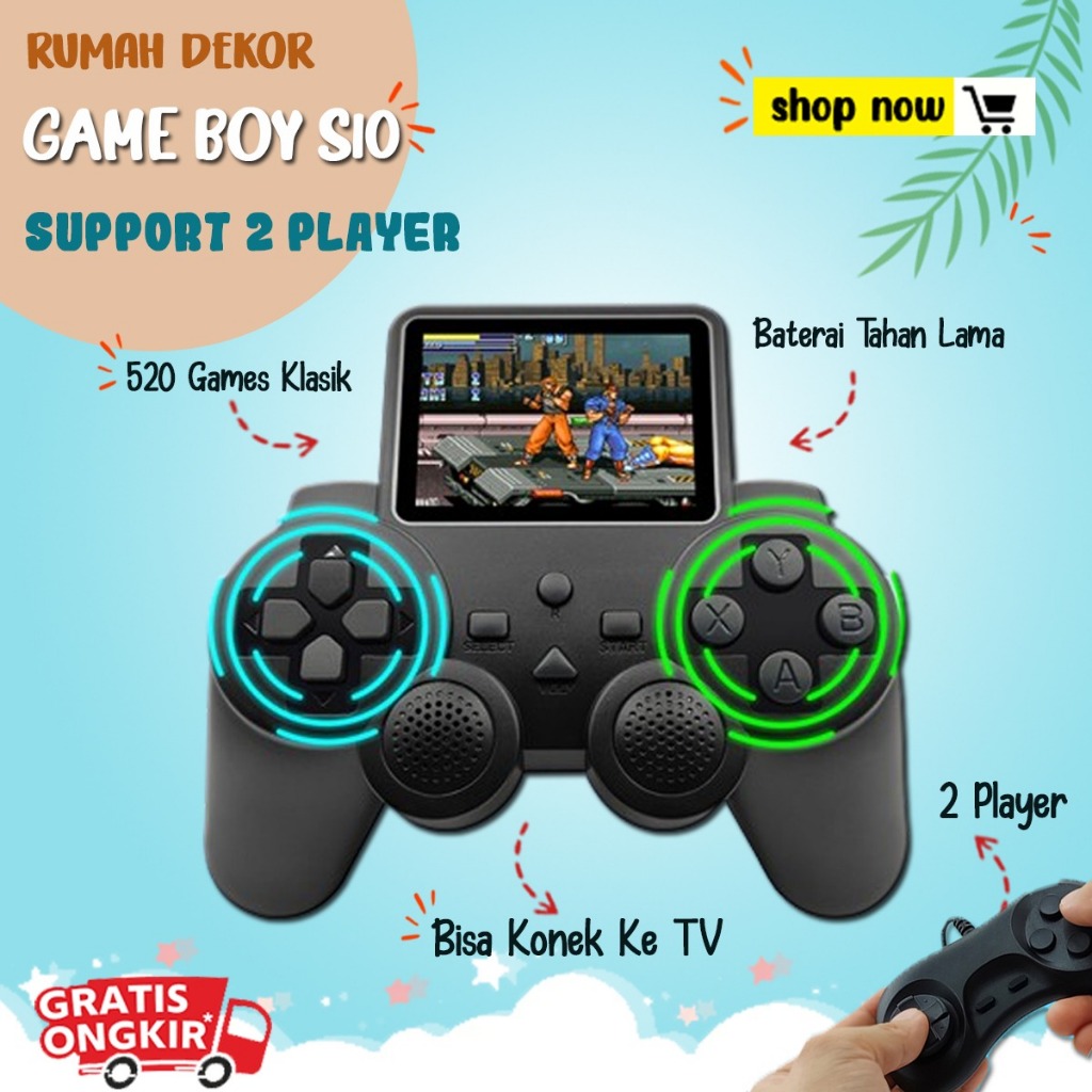 Jual Game Boy S10 Mainan Anak Kekinian Mainan Sticky Games Konsol | Shopee Indonesia