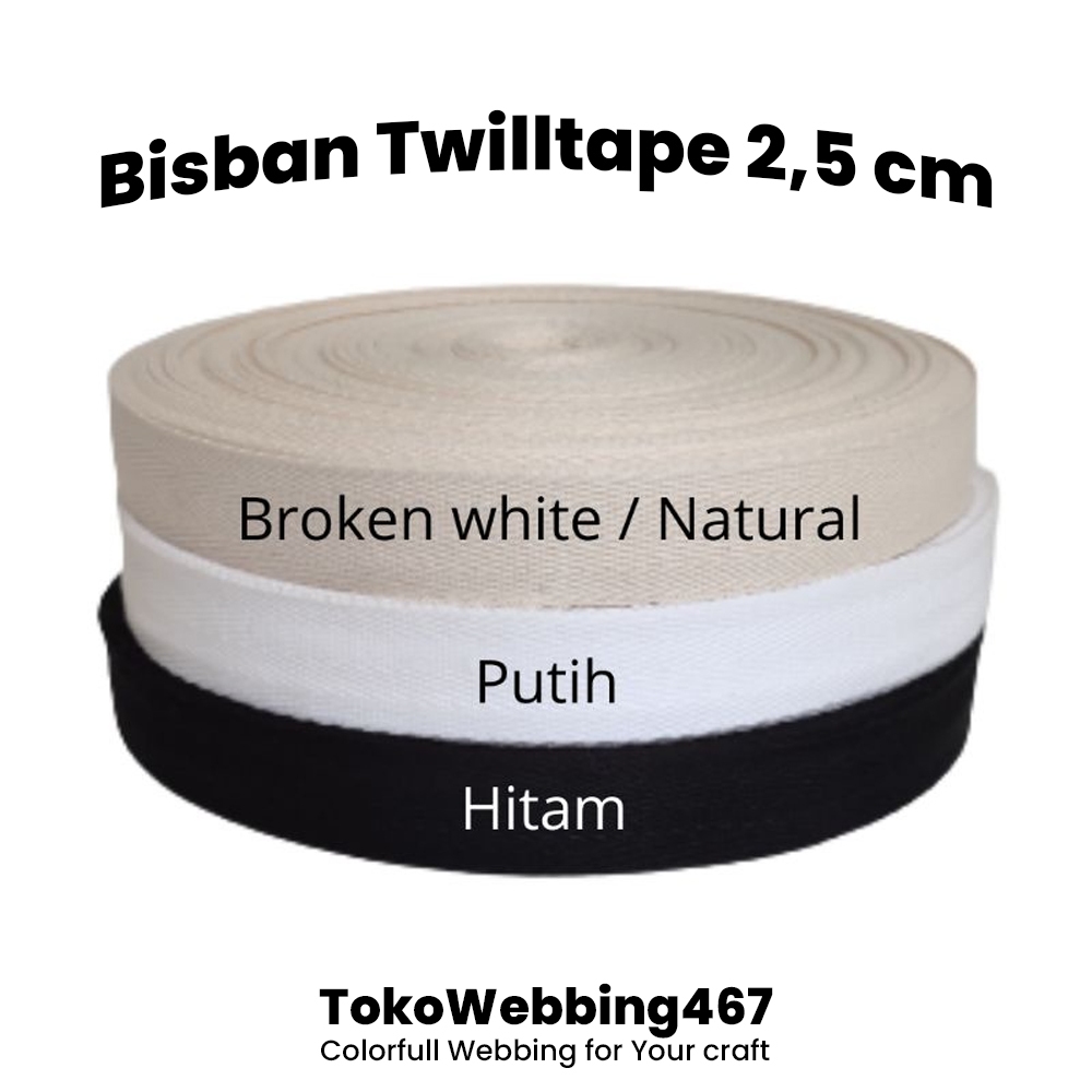 Jual 1 Rol Bisban Twilltape Katun 2,5cm | Shopee Indonesia