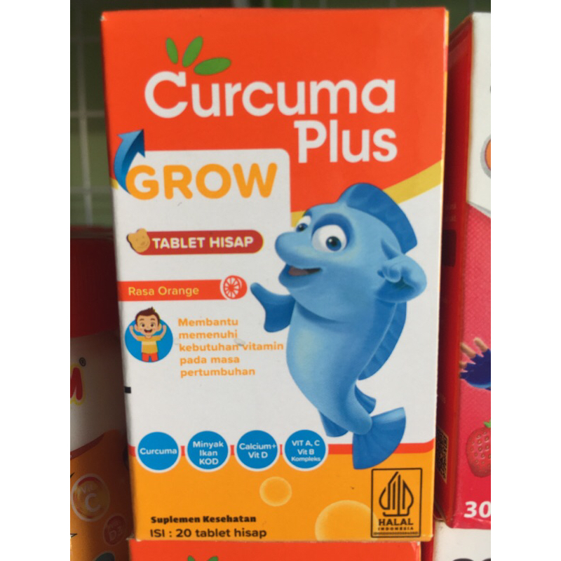 Jual CURCUMA PLUS GROW TABLET HISAP ISI 20 tab JERUK* | Shopee Indonesia