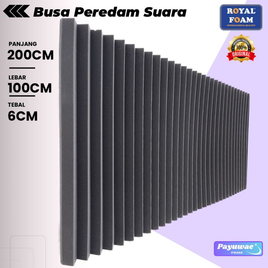 Jual BUSA PEREDAM SUARA RUANGAN 200X100X6CM MODEL ZIGZAG UKURAN BESAR ...