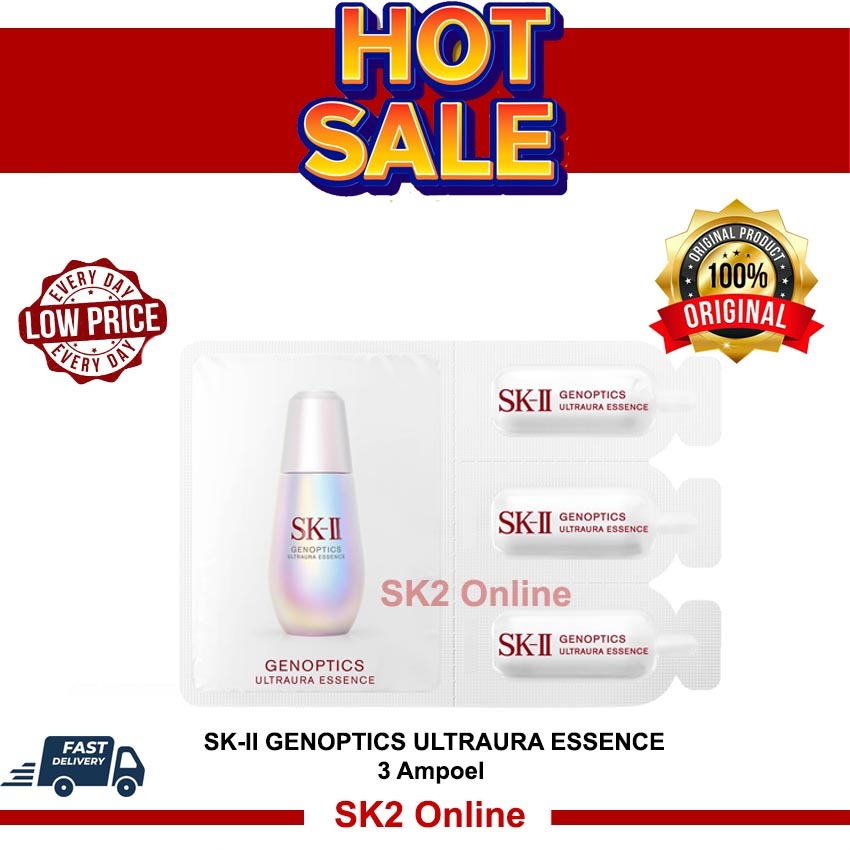 Jual SK II SK2 SKII GENOPTICS ULTRAURA ESSENCE AMPUL | Shopee Indonesia