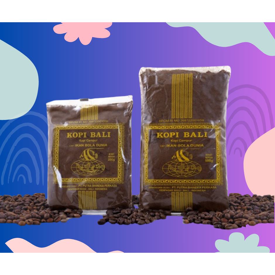 Jual Kopi Bali Cap Ikan Cap Kupu Kupu Bola Dunia 250gr | 500gr | Shopee ...
