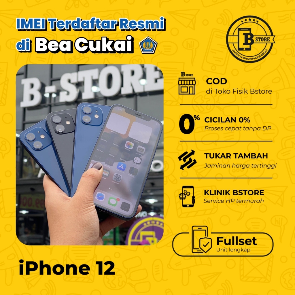 Jual iPhone 12 128GB DUAL NANO SIM / DUAL SIM FISIK - IMEI TERDAFTAR ...
