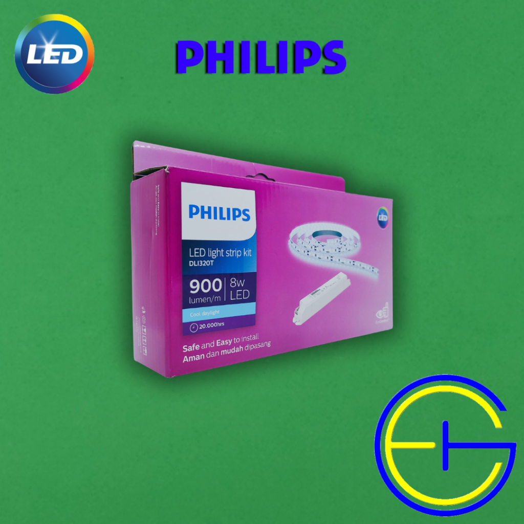 Jual Philips DLI Tape 320T 8W 5M Led Strip Kit Trafo | Shopee Indonesia