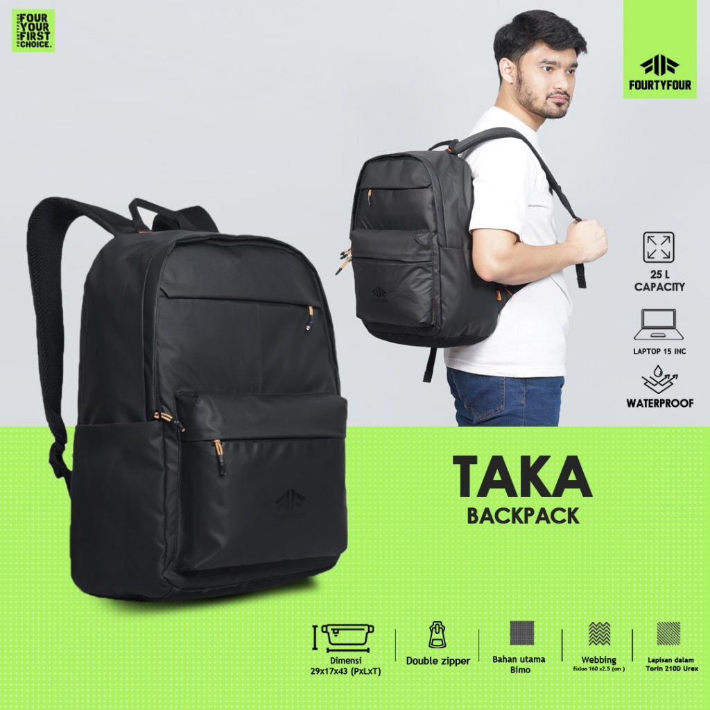 Jual Ransel Pria Fourtyfour Taka - Backpack Anti Air Waterproof ...