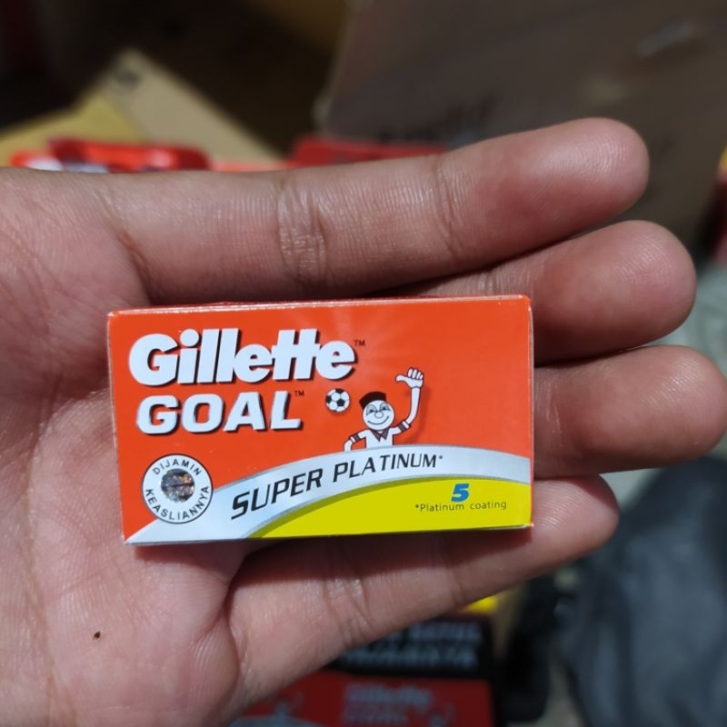 Jual SILET GILLETTE GOAL SUPER PLATINUM ISI 5 | Shopee Indonesia