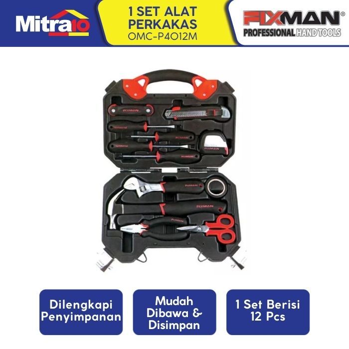 Jual Fixman 1 Set Alat Perkakas OMC-BT12 (12 Pcs) | Shopee Indonesia