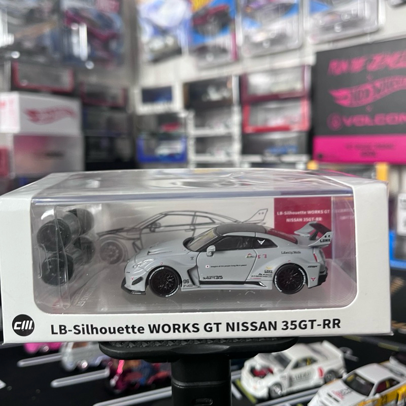 Jual CM Model Nissan GTR R35 Lb silhouette lbwk liberty walk grey ...