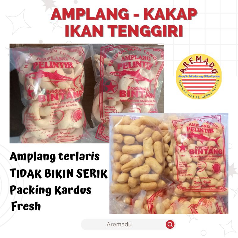 Jual Kakap Ikan Tenggiri / Amplang Pelintir Ikan Tenggiri / Kerupuk ...