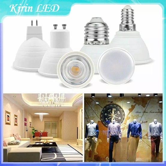 Jual LAMPU HALOGEN SPOTLIGHT LED 7WATT FITTING E27 7 WATT COB SOROT 7W LAMPU SPOT LIGHT TUSUK 7W ...