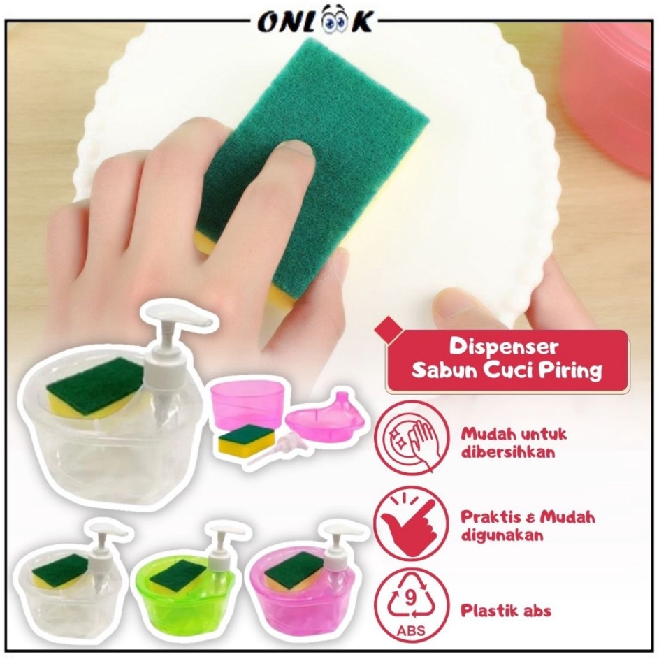 Jual Terlaris Tempat Sabun Cuci Piring Viral MRDIY 1ml Spons Wadah ...