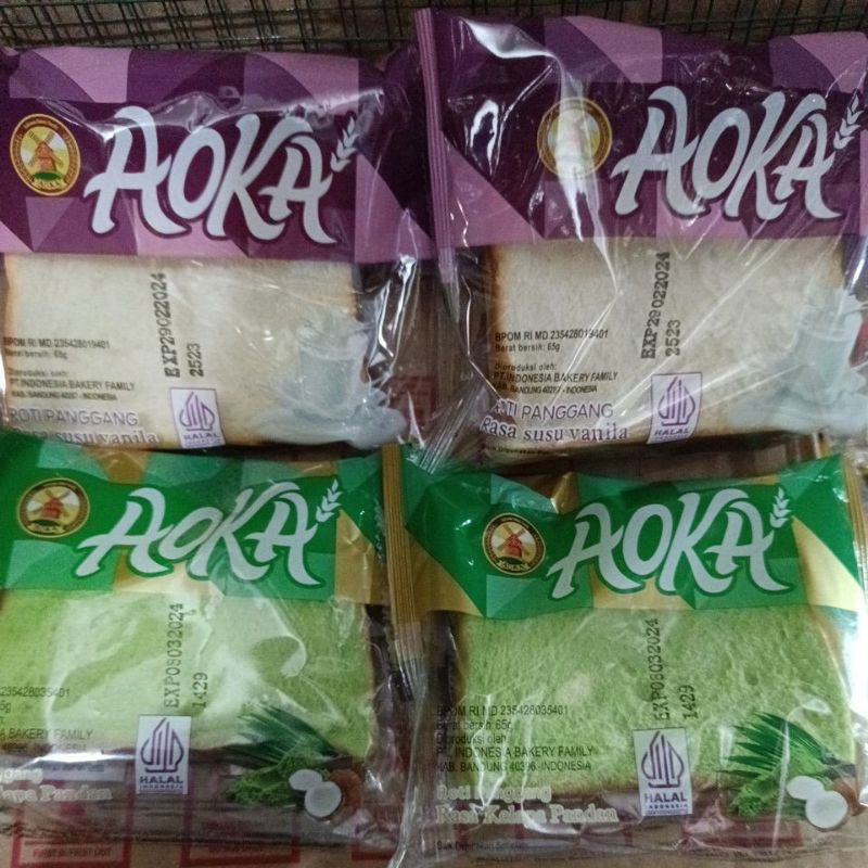 Jual Roti Aoka petak per pcs | Shopee Indonesia