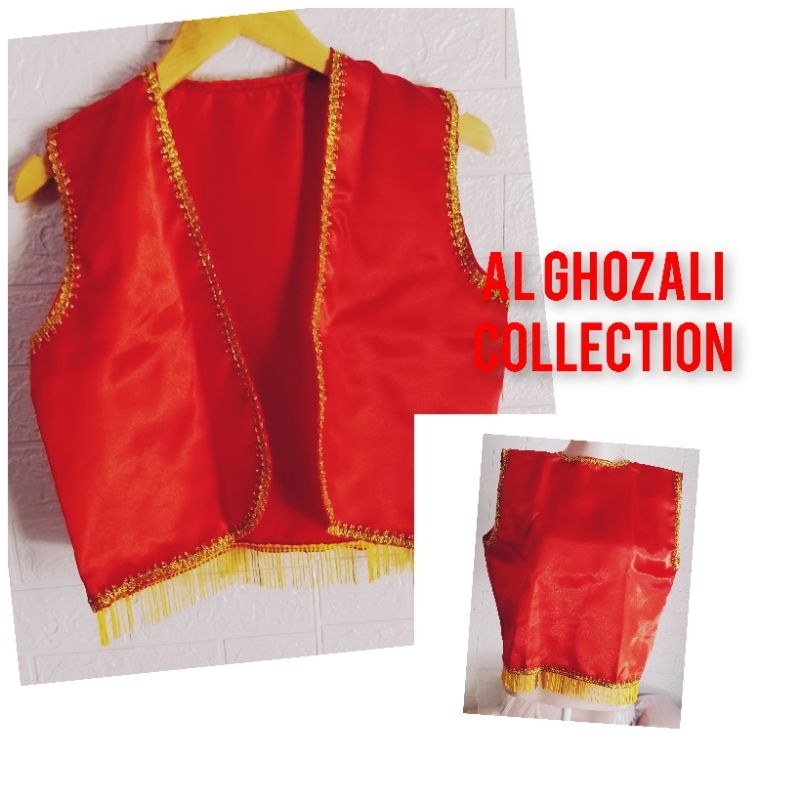 Jual ROMPI TARI SATIN APLIKASI RENDA EMAS DAN RUMBAI KUNING | Shopee ...