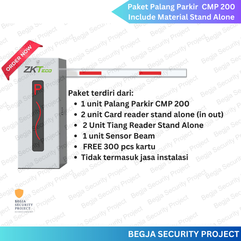 Jual Paket Palang Parkir/ Barrier Gate CMP 200 Include Material Stand ...