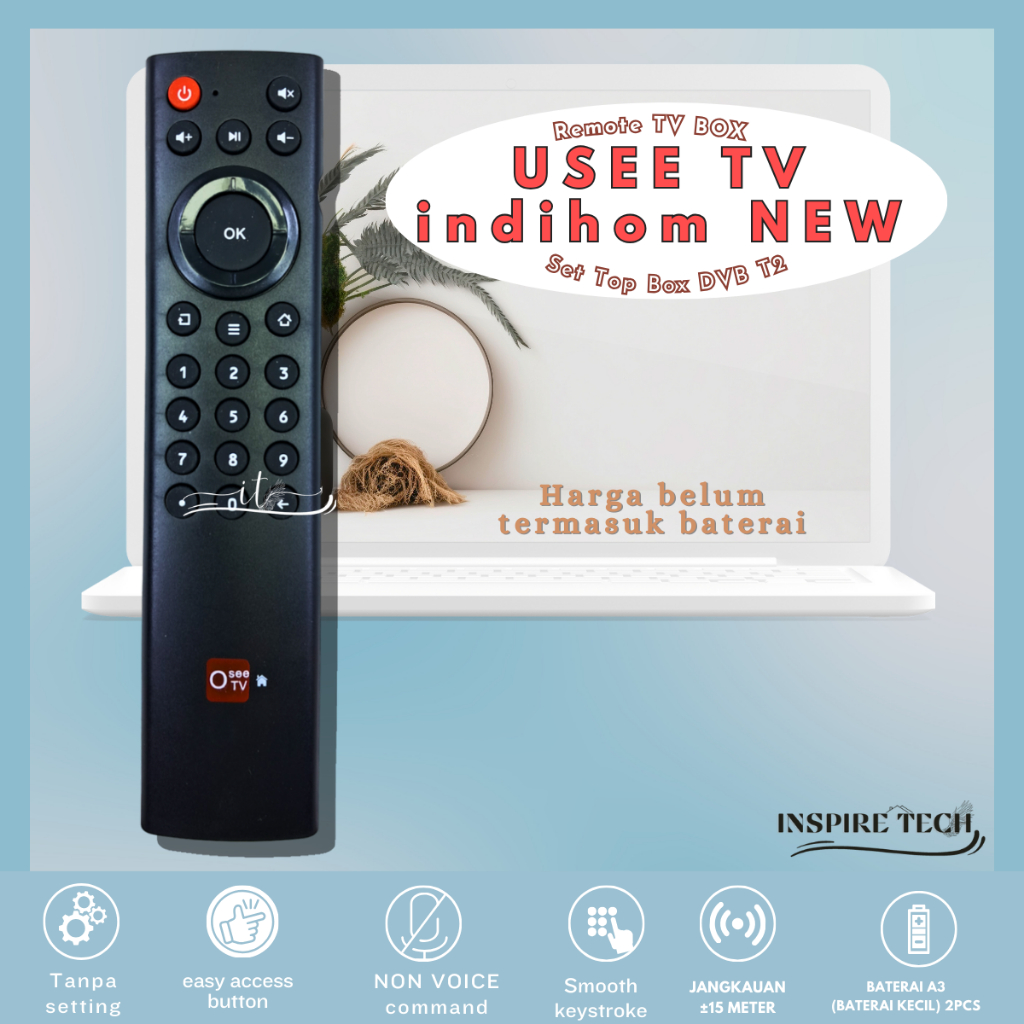 Jual Remot Remote Android TV BOX Indihom NEW OSEE TV Usee TV Set Top ...