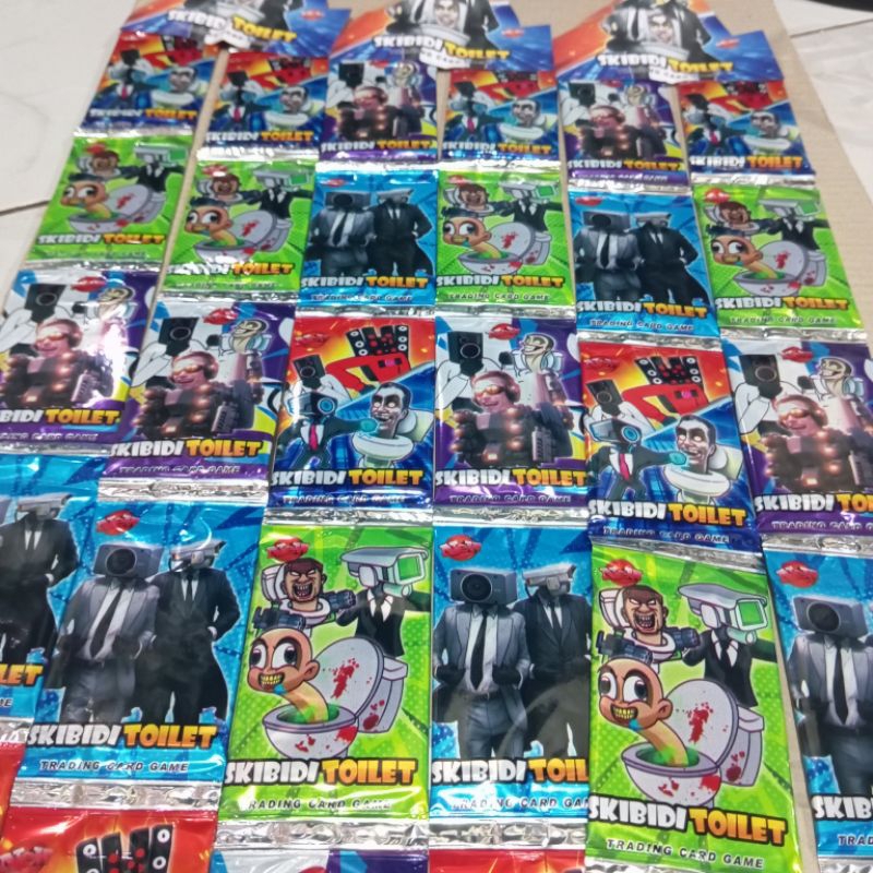 Jual 12 Sachet Kartu Trading Card Skibidi Toilet Mainan Trading card ...