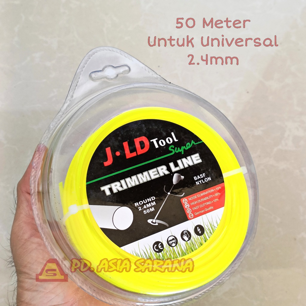 Jual Pisau Tali Senar 50m Meter 2.4mm Potong Rumput String Trimmer ...