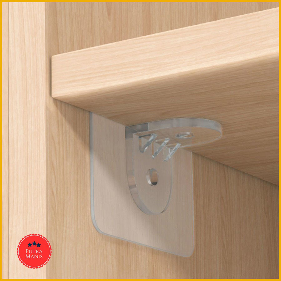 Jual Stiker Hook Holder L Siku Penyangga Ambalang Sudut Rak Lemari ...
