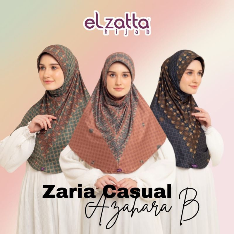 Jual BERGO ELZATTA ZARIA CASUAL SPANDEK AZAHARA KERUDUNG ELZATTA JILBAB ...