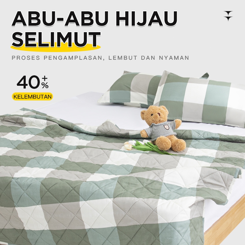 Jual Selimut / bedcover only versi tipis 120X200CM/160X200CM/180X200CM Gaya MUJI Jepang | Shopee ...