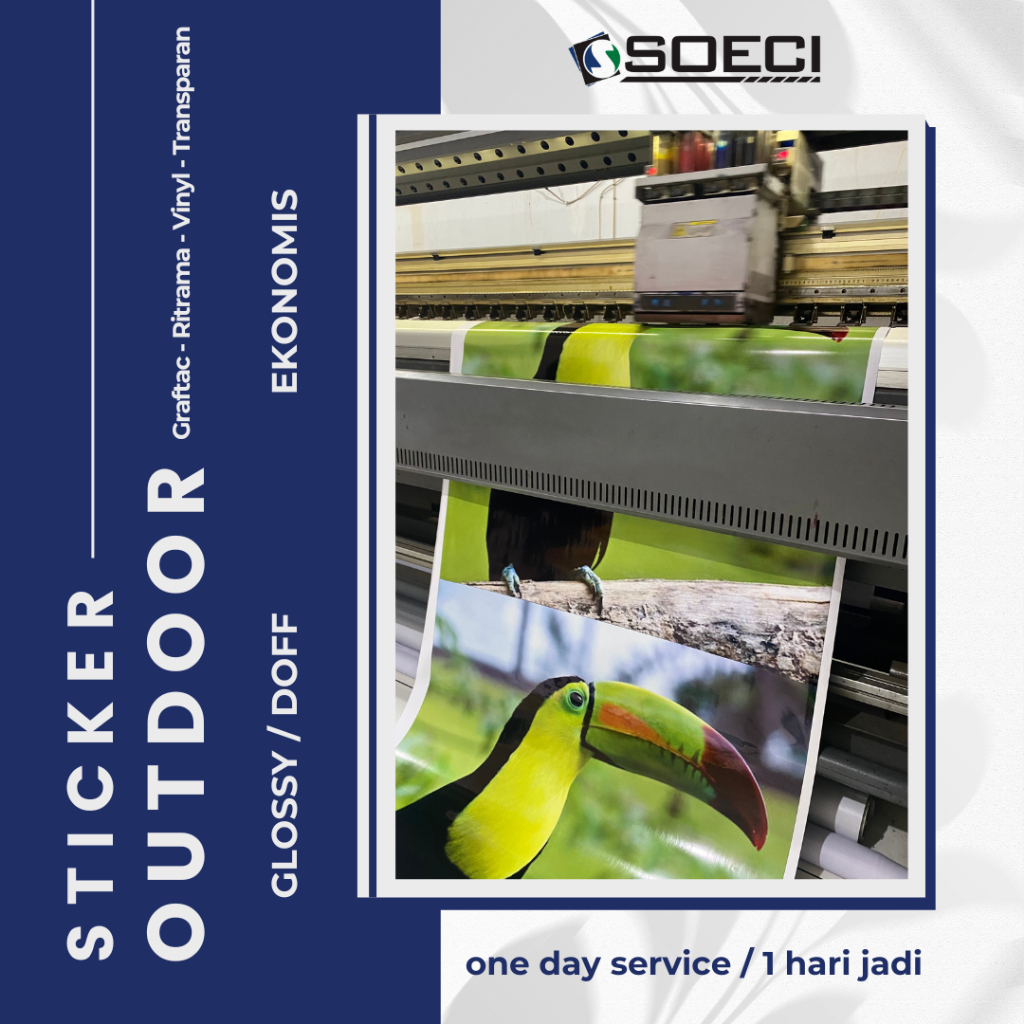 Jual PRINT CETAK STICKER OUTDOOR / STICKER VINYL METERAN / CUSTOM ...