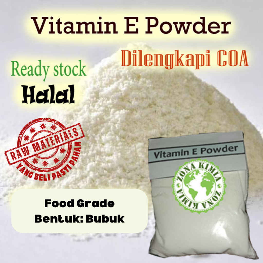 Jual Pure Natural Vitamin E Powder 10gram Tocopherol Vitamin E | Shopee ...