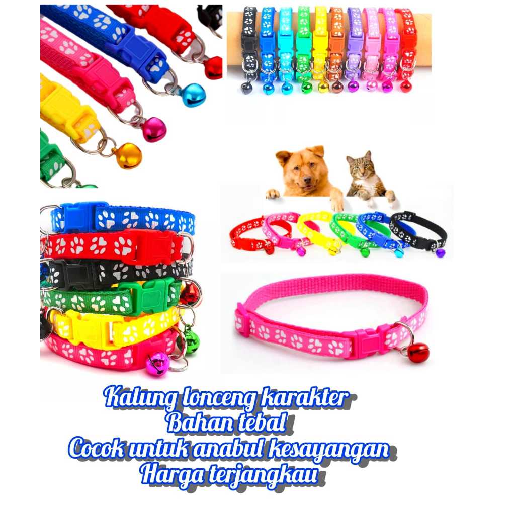 Jual Kalung Kucing, Kelinci, Otter, Musang / Lonceng Bahan tebal tali ...