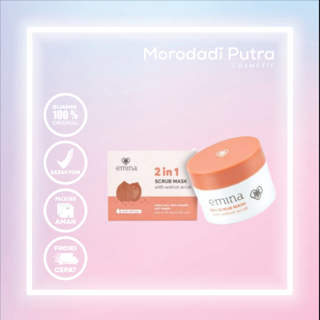 Jual emina 2 in 1 scrub mask (7346) | Shopee Indonesia