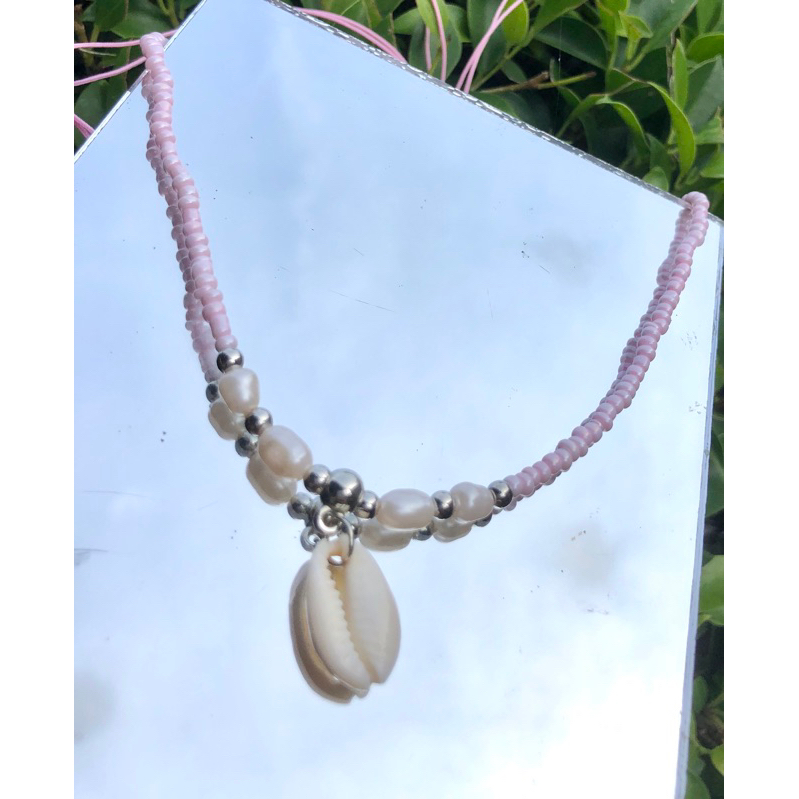 Jual Kalung Kerang Mutiara Manik Bohemian style | Shopee Indonesia