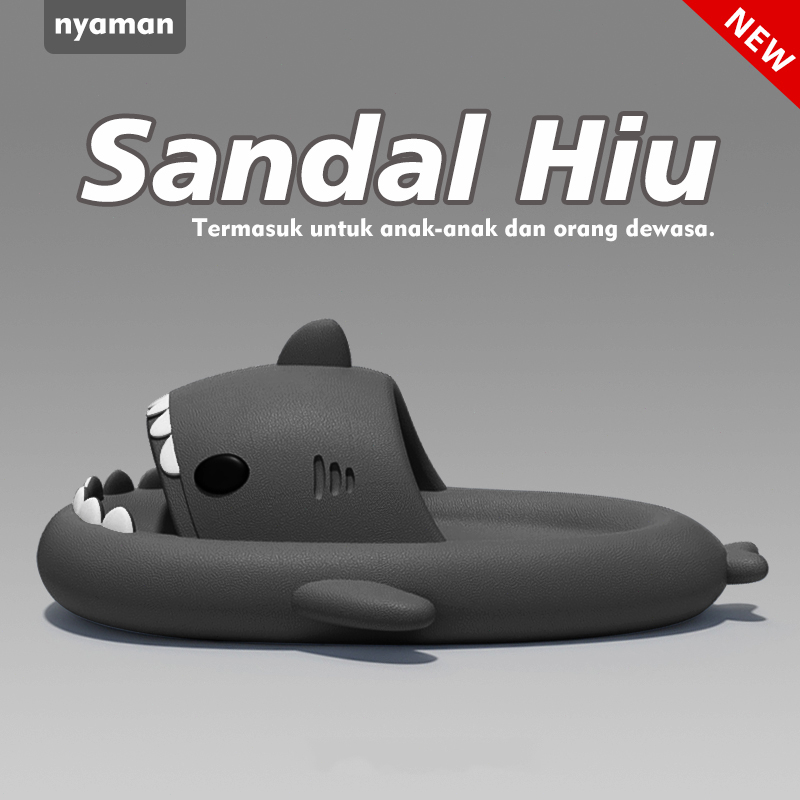 Jual Sandal Hiu Dewasa Couple Sendal Shark Sandal Rumah Wanita Eva ...