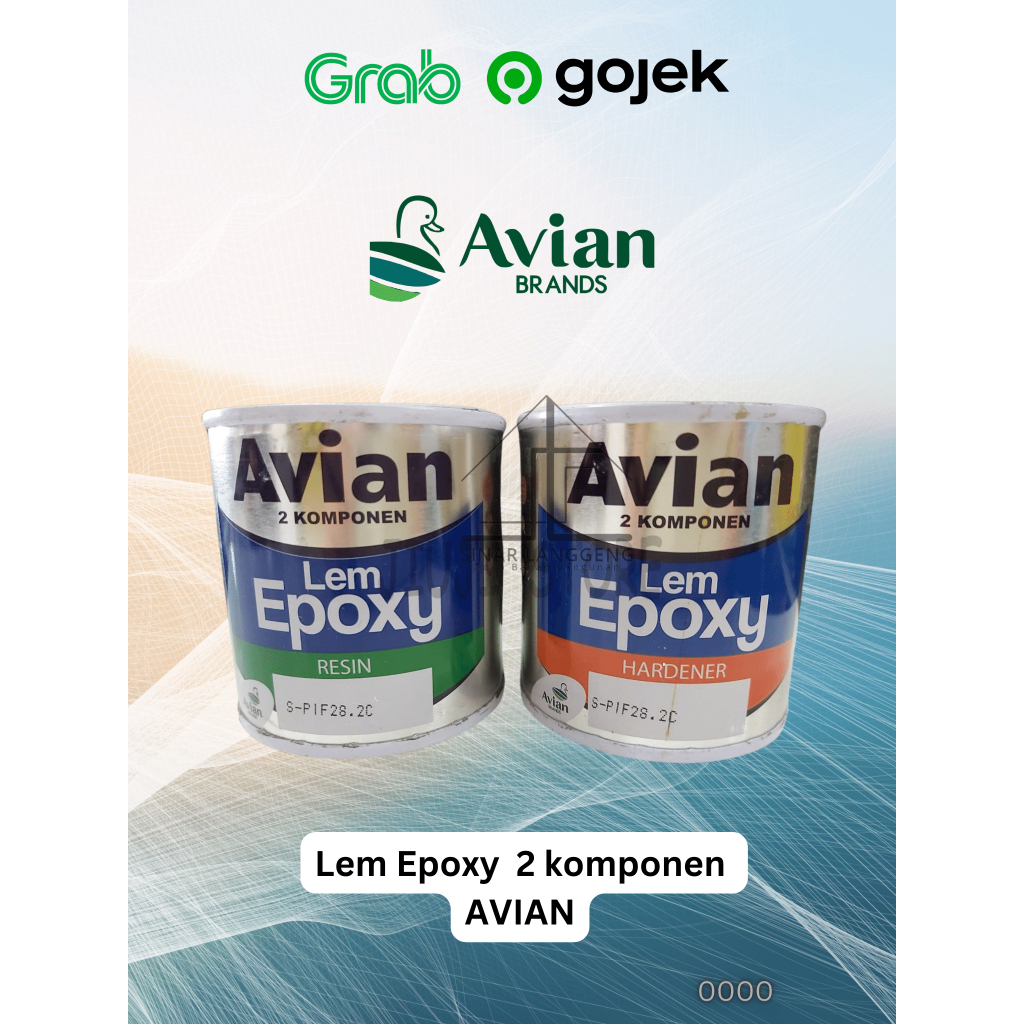 Jual Lem Epoxy Avian 1,6Kg. Lem untuk Kapal, Kayu, Besi Logam Kaca ...