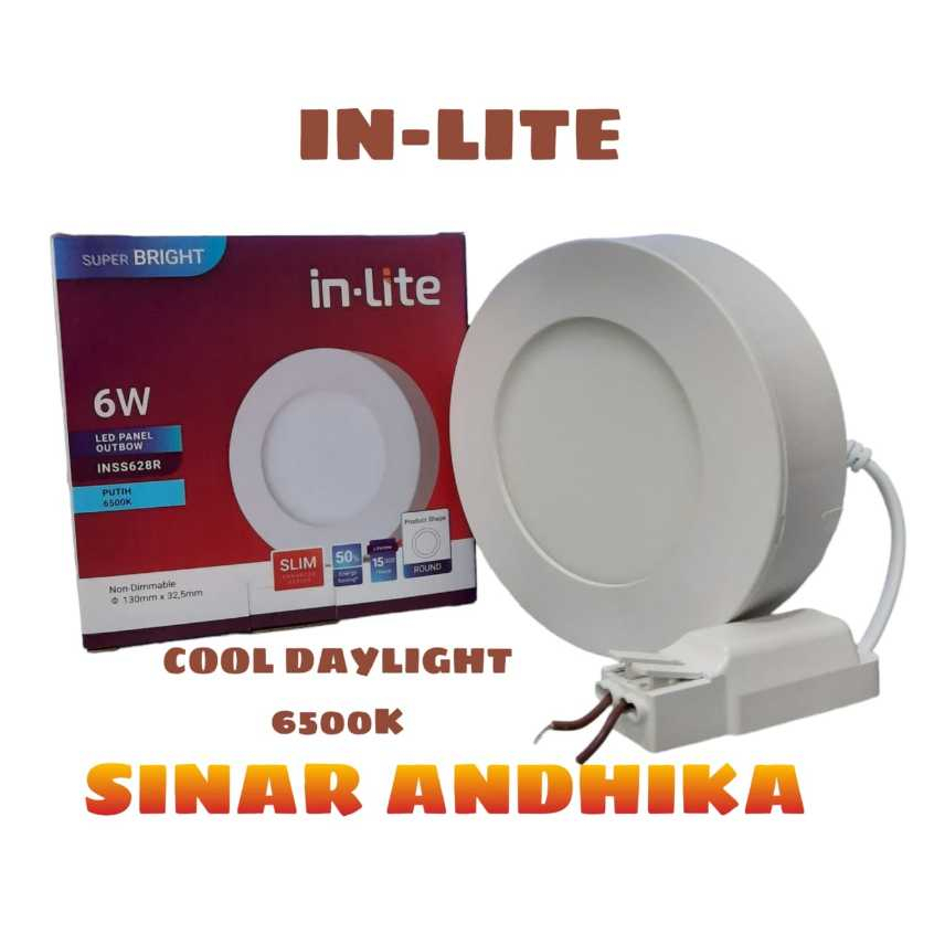 Jual Lampu Led Downlight In-Lite Bulat Outbow 6 Watt INSS628R | Shopee ...
