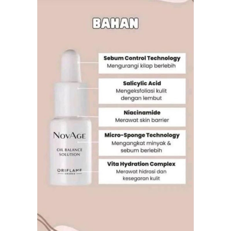 Jual Novage oil balance solution 15ml | Shopee Indonesia