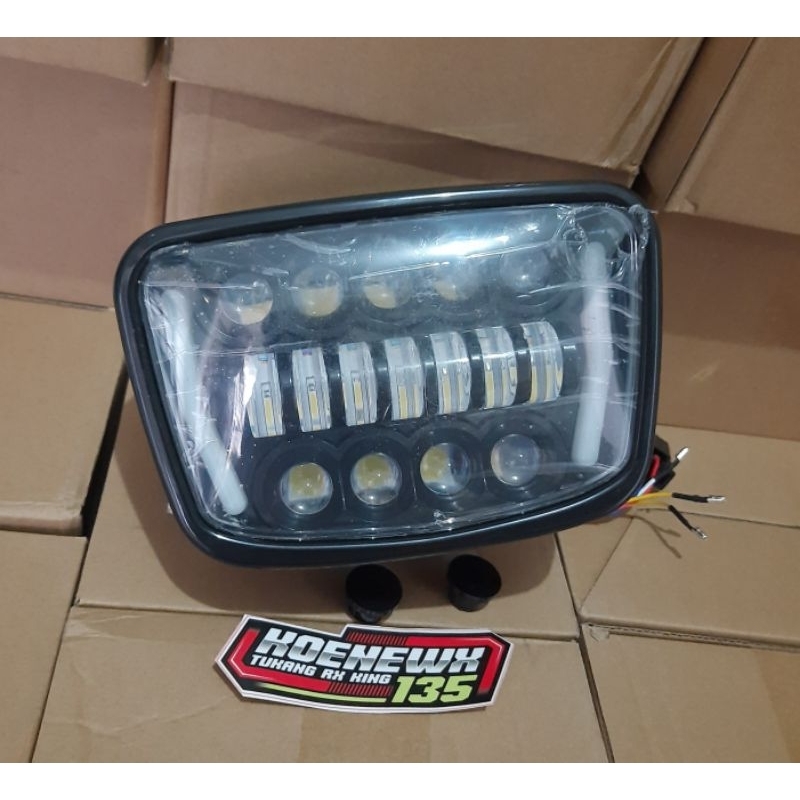 Jual LAMPU DEPAN OVAL RX KING LED DYMAKER | Shopee Indonesia