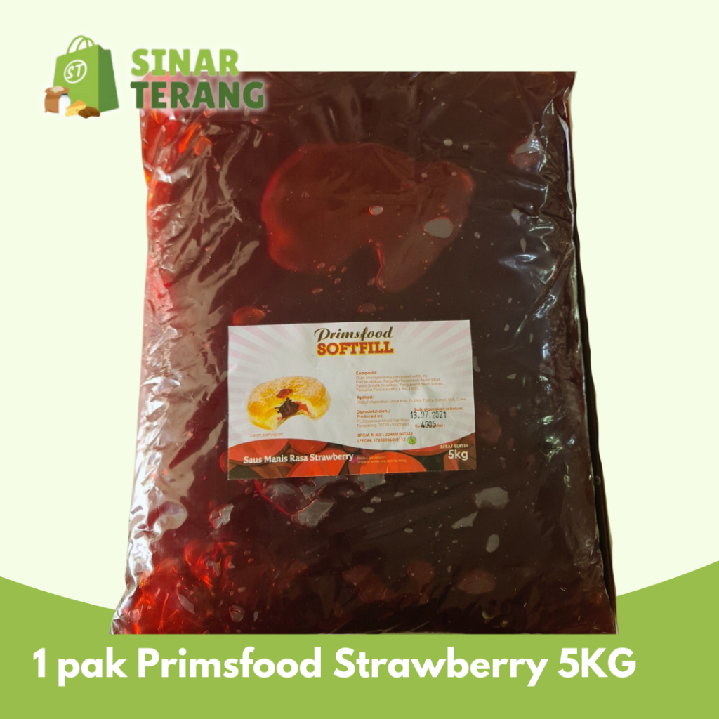 Jual Selai Prims Food strawberry 5 KG / PRIMSFOOD stoberi softfill 5kg ...