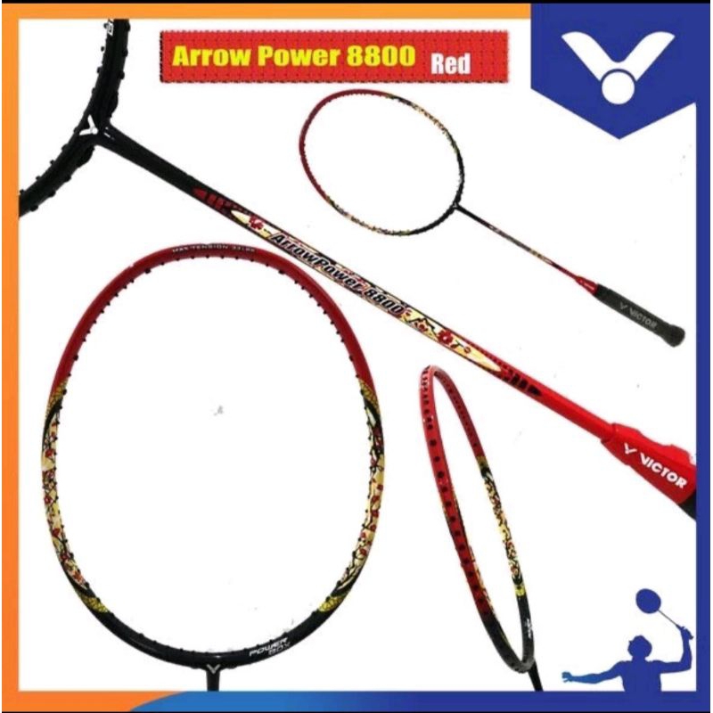 Jual RAKET BADMINTON VICTOR ARROW POWER 8800 ORIGINAL | Shopee Indonesia