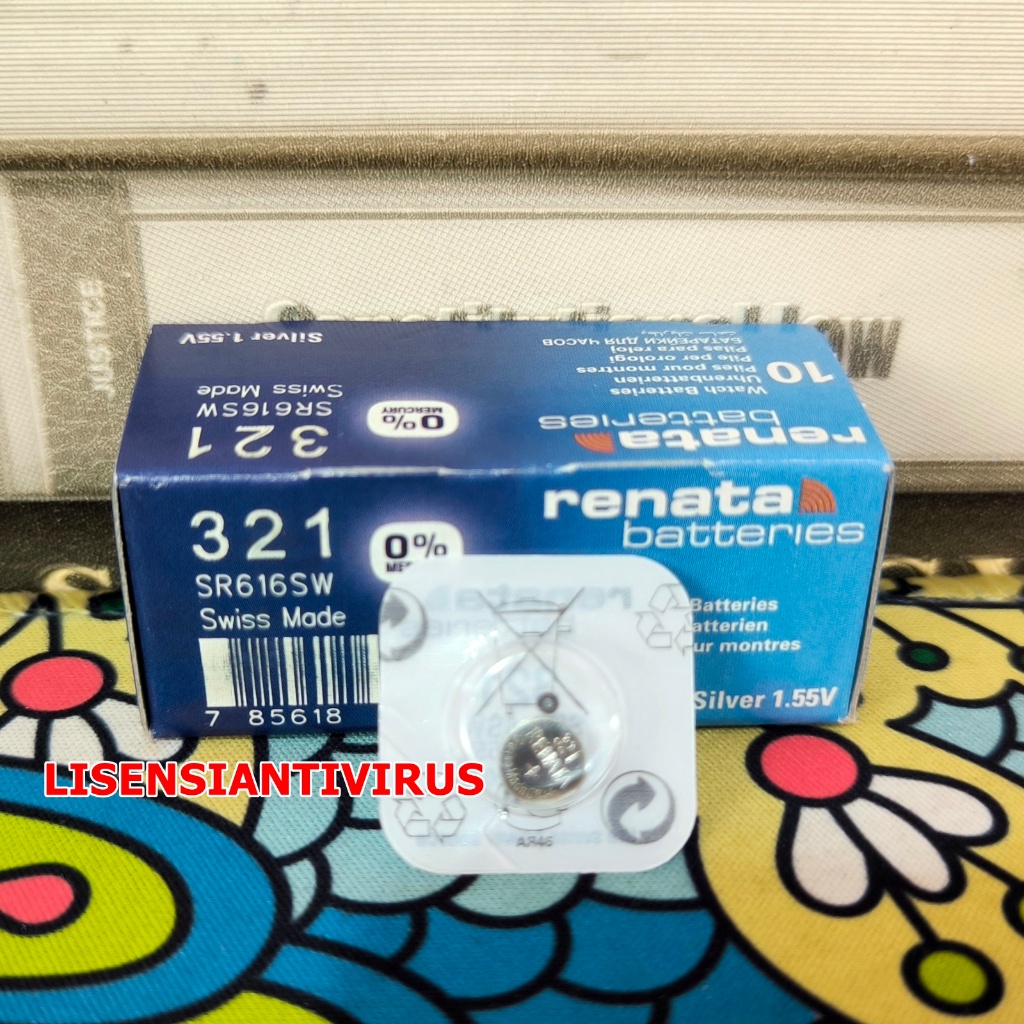 Jual RENATA Battery 321 SR 616 SW SR616 1.55v Single Packing | Shopee ...