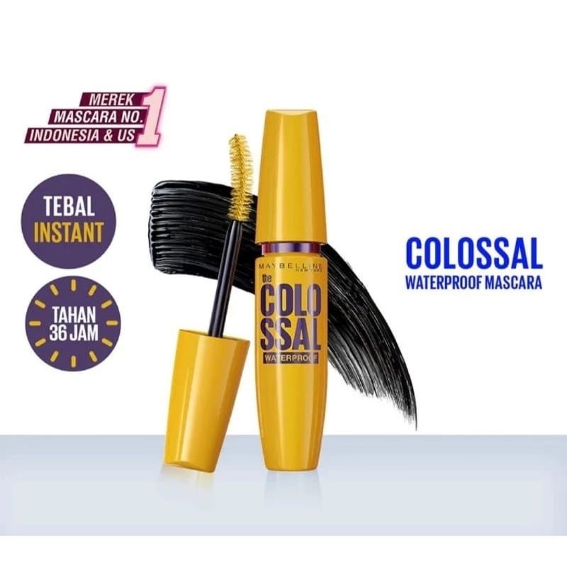 Jual Maybelline Volume Express The Colossal Waterproof Mascara | Shopee ...