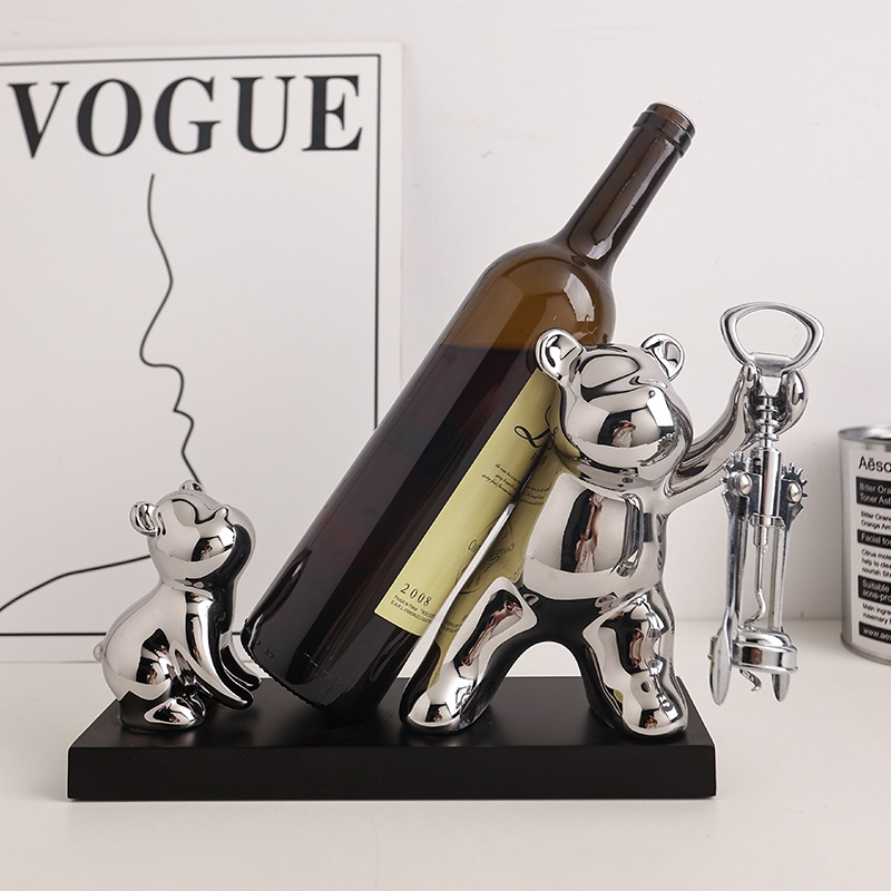 Jual Bear Wine Holder Storage/ Tempat wine penyimpanan mewah wine rack ...