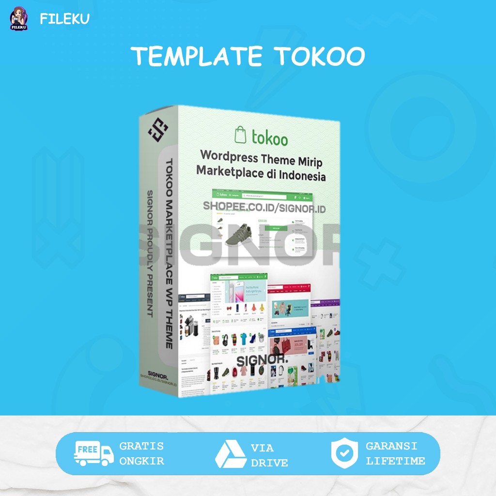 Jual Tokoo Marketplace WP Theme - Template Tema Desain Mirip ...