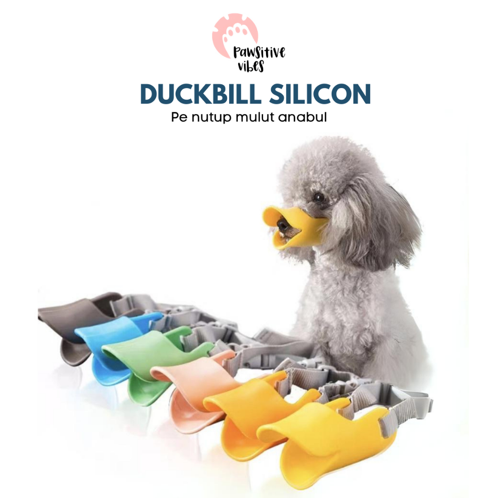 Jual Hewan Duckbill Silicon Penutup Mulut Anjing Lucu Bentuk Mulut ...